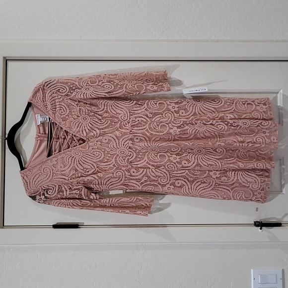 Enfocus Studio | Dresses | Nwt En Focus Studio Pink Lace Dress Size 6 ...